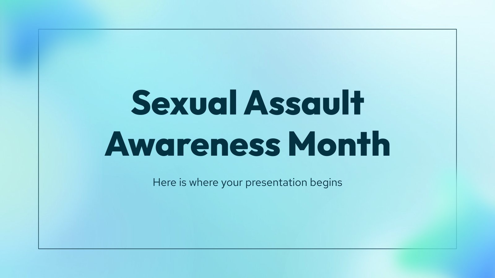 Sexual Assault Awareness Month Presentation