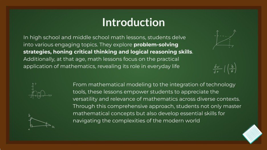 Mathematical Analysis 12th Grade Presentation