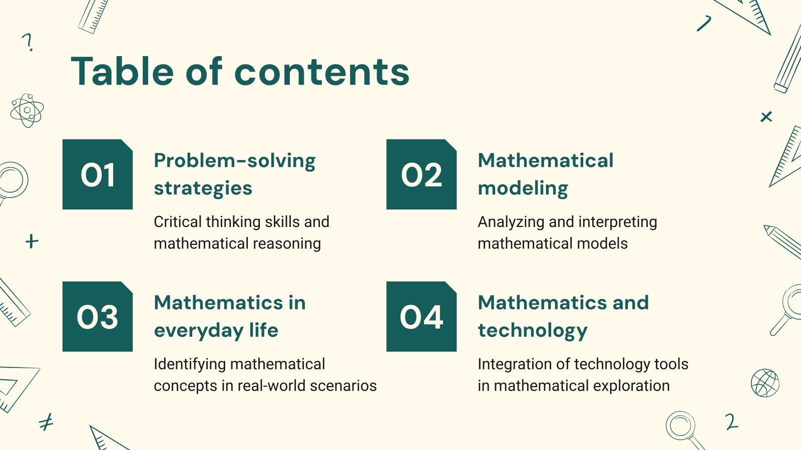 Integers and coordinate plane - 6th grade Presentation
