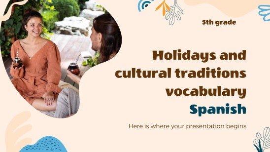 Holidays and cultural traditions vocabulary - Spanish