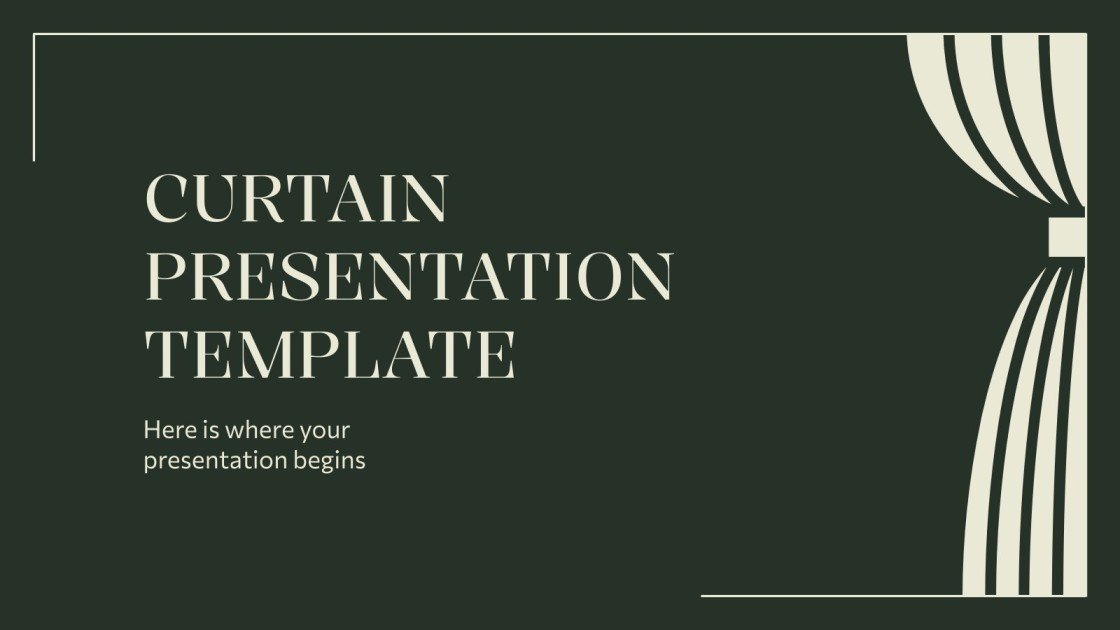 Curtain Presentation Template Presentation