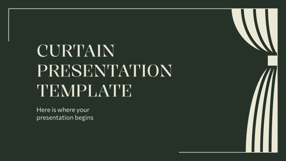 Curtain Presentation Template Presentation
