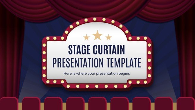 Stage Curtain Presentation Template Presentation