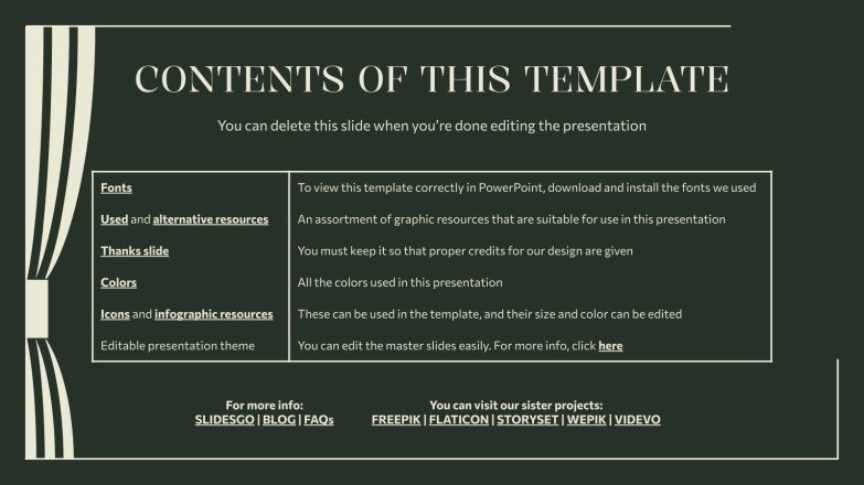 Curtain Presentation Template Presentation