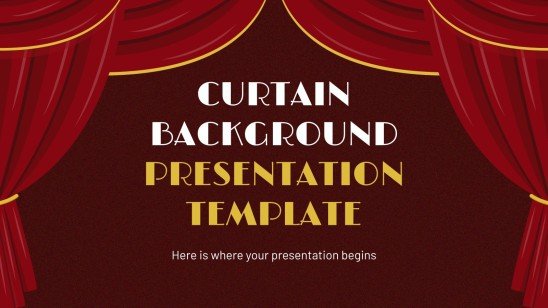 Curtain Background Presentation Template Presentation
