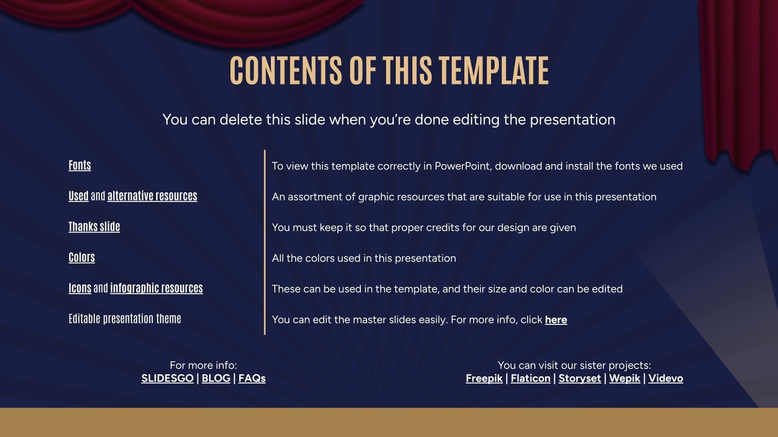 Stage Curtain Presentation Template Presentation
