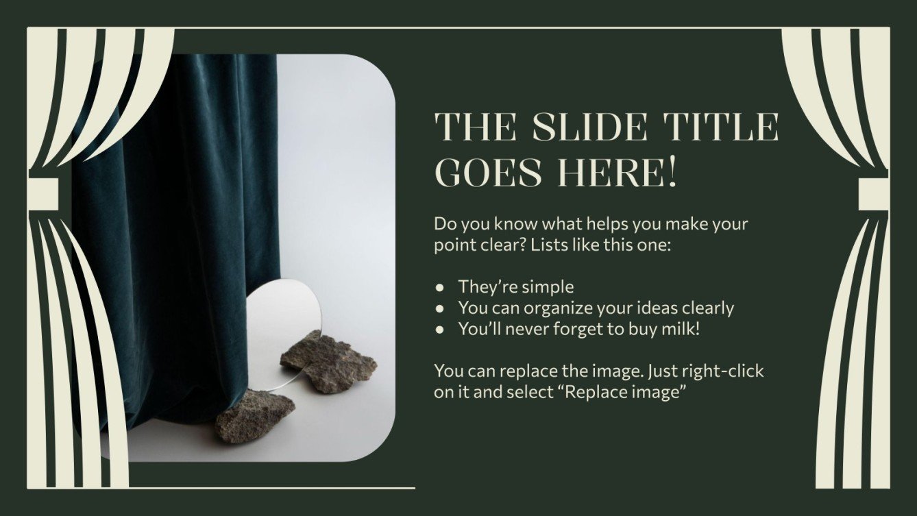 Curtain Presentation Template Presentation