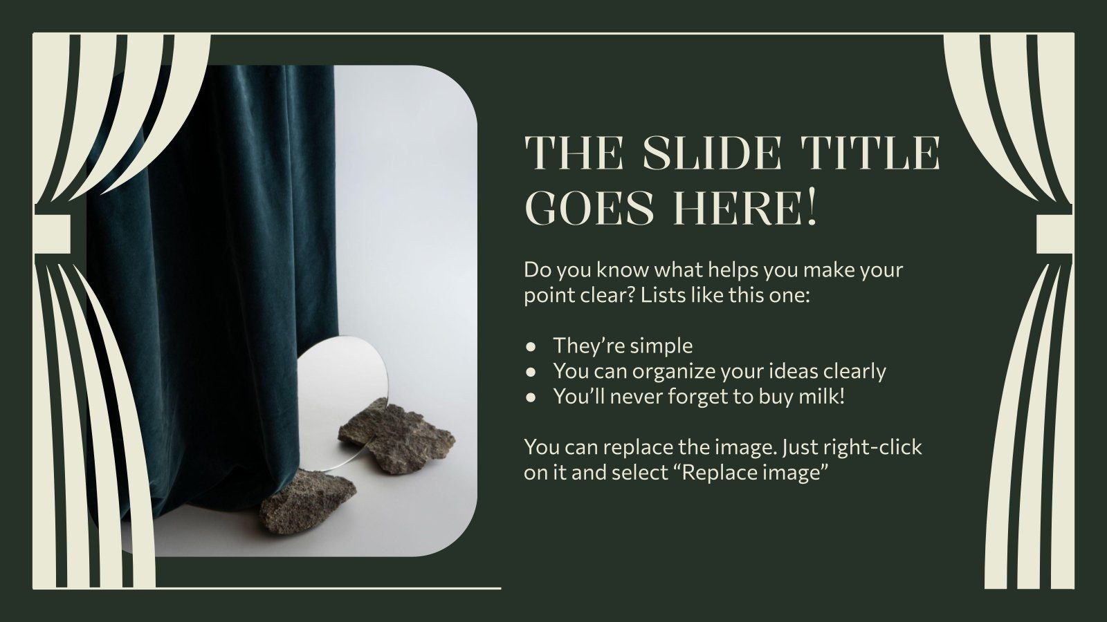 Curtain Presentation Template Presentation