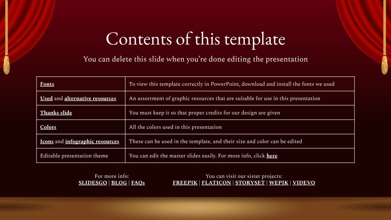 Theatre Curtain Presentation Template Presentation