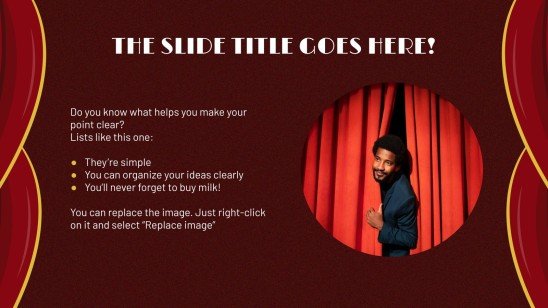 Curtain Background Presentation Template Presentation