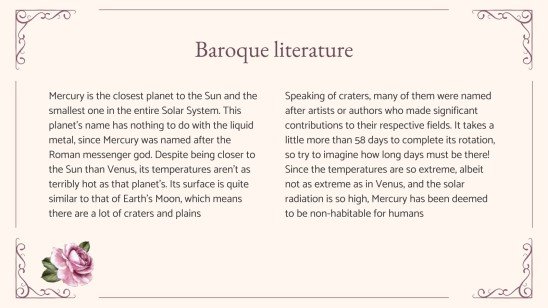 Poetry in the Baroque Period Presentation