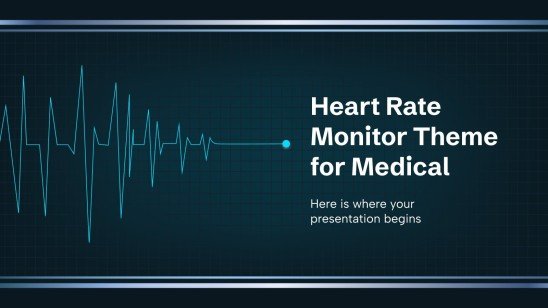 Heart Rate Monitor Theme for Medical Presentation