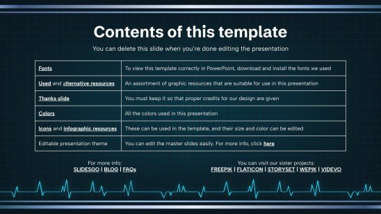 Heart Rate Monitor Theme for Medical Presentation