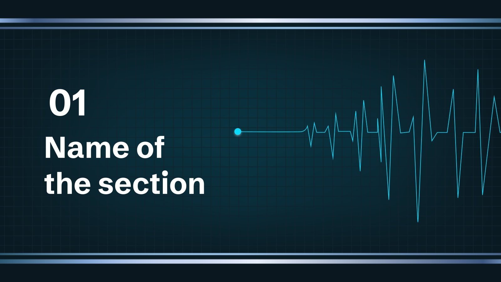Heart Rate Monitor Theme for Medical Presentation