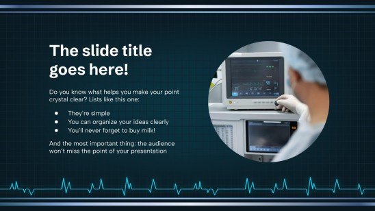 Heart Rate Monitor Theme for Medical Presentation
