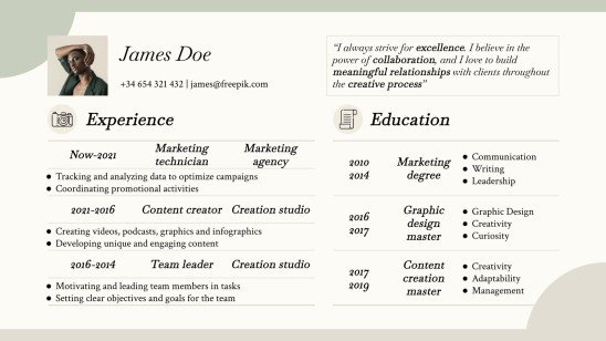 Elegant Portfolio with Introduction Presentation