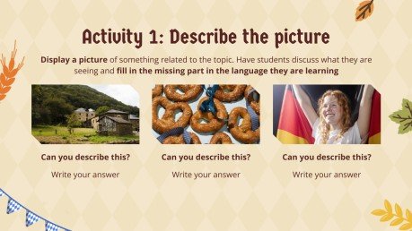 Holidays and Cultural Traditions Vocabulary - German