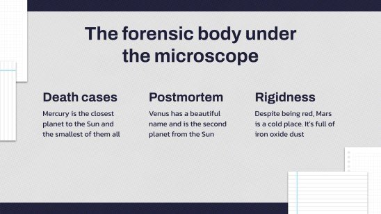 Forensics Science Master's Degree: Treatment of the Corpse