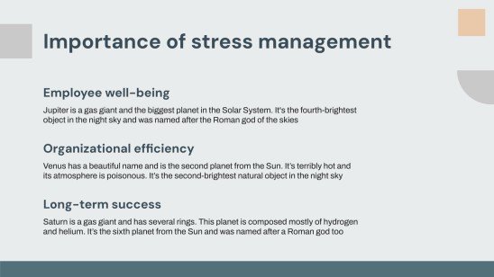 Stress Management at Work Therapy Presentation