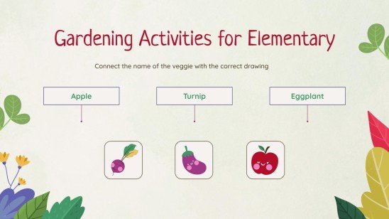 Gardening Activities for Elementary Infographics