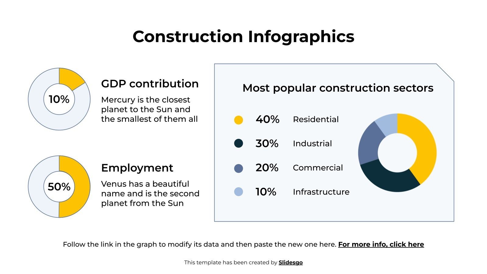 Construction Infographics Template Presentation