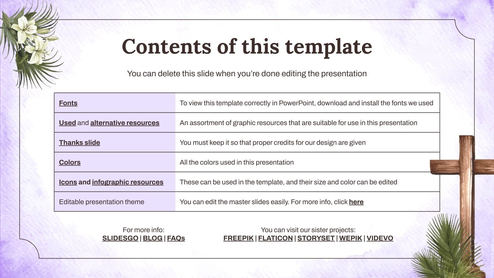 Christian Cross Background Theme Presentation