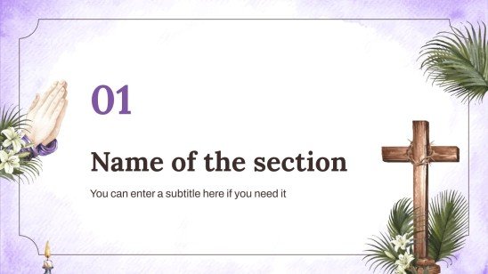 Christian Cross Background Theme Presentation