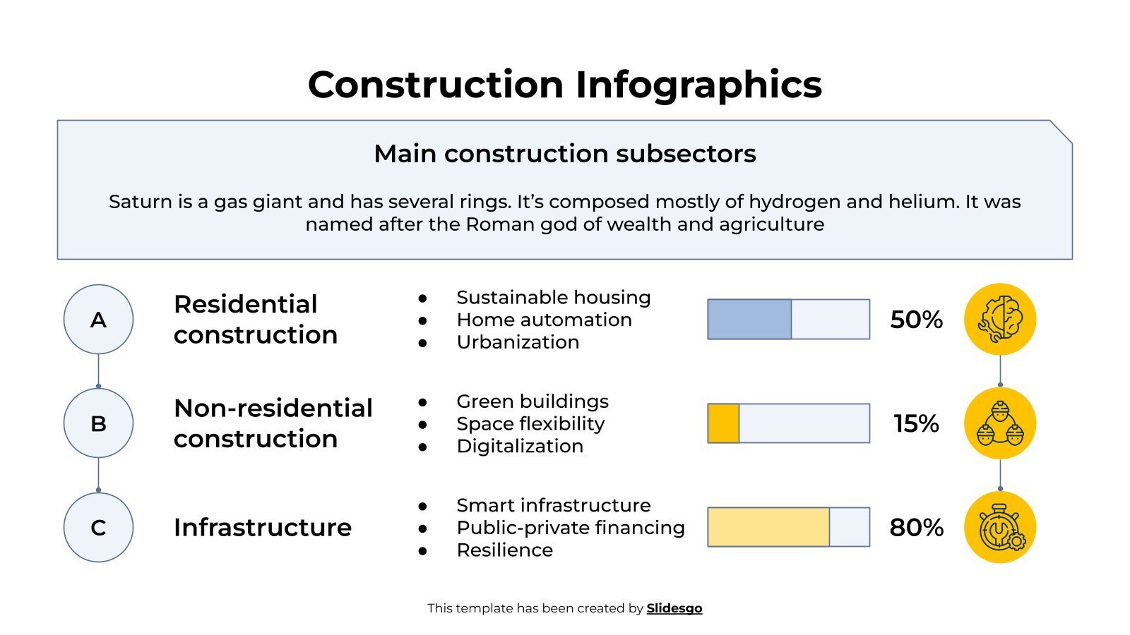 Construction Infographics Template Presentation