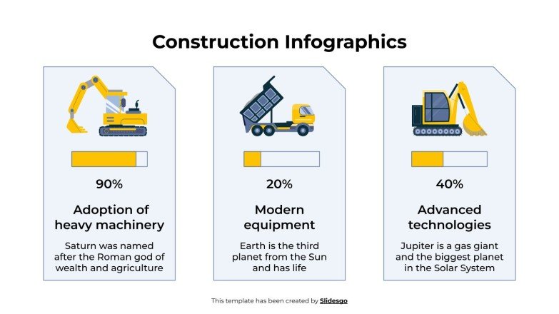 Construction Infographics Template Presentation