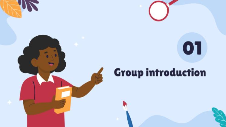 Gruppeneinführungsaktivitäten - Präsentation