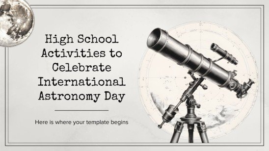 Activities to Celebrate International Astronomy Day