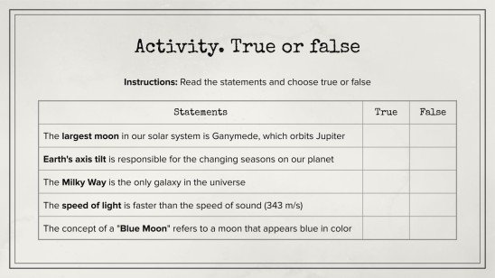 Activities to Celebrate International Astronomy Day