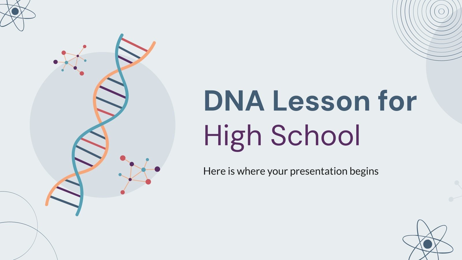 Free templates about DNA for Google Slides and PowerPoint