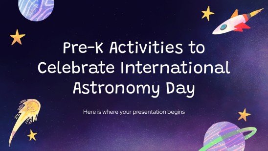 Pre-K Activities to Celebrate International Astronomy Day