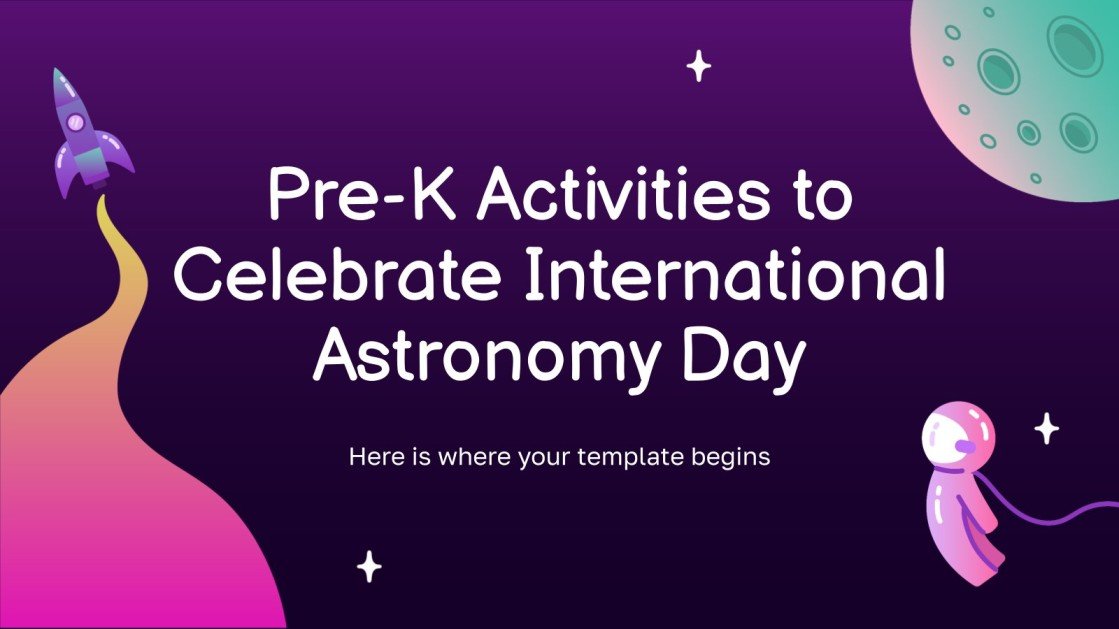 Pre-K Activities to Celebrate International Astronomy Day