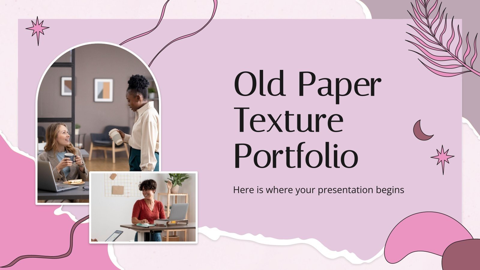 Old Paper Texture Portfolio Presentation