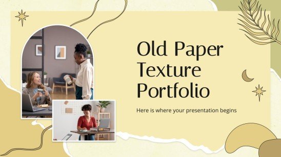 Old Paper Texture Portfolio Presentation