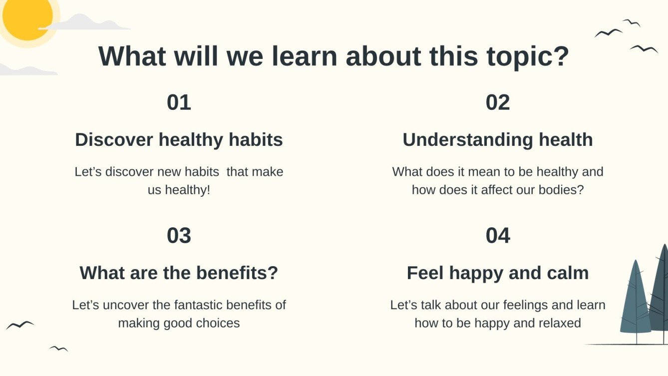 Sun Safety and Protection - 1st Grade Presentation