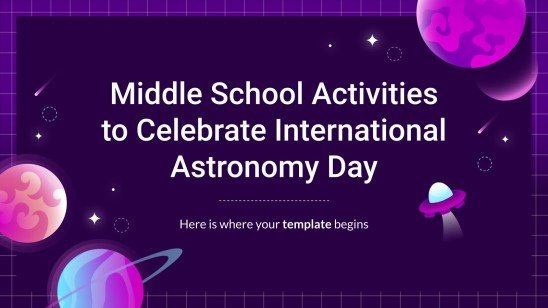 Middle School Activities to Celebrate Astronomy Day