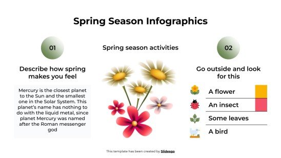 Spring Season Infographics Template