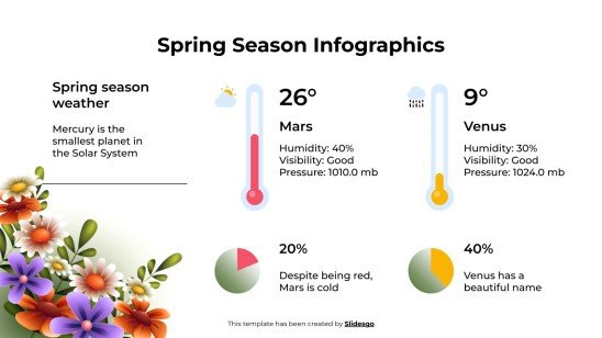 Spring Season Infographics Template