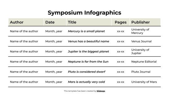 Symposium Infographics Template