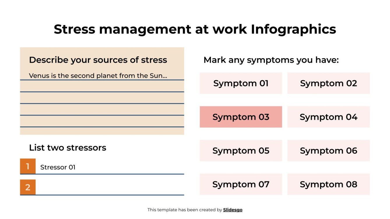 Stress Management at Work Infographics
