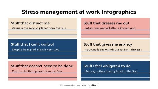 Stress Management at Work Infographics