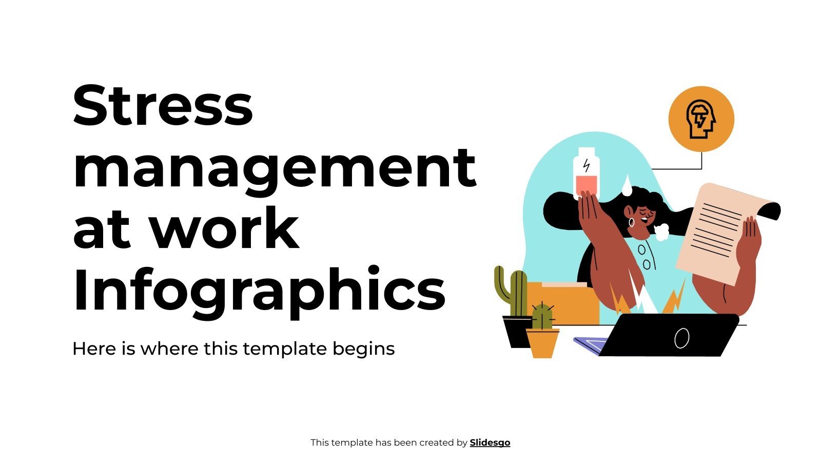 Stress Management at Work Infographics Template