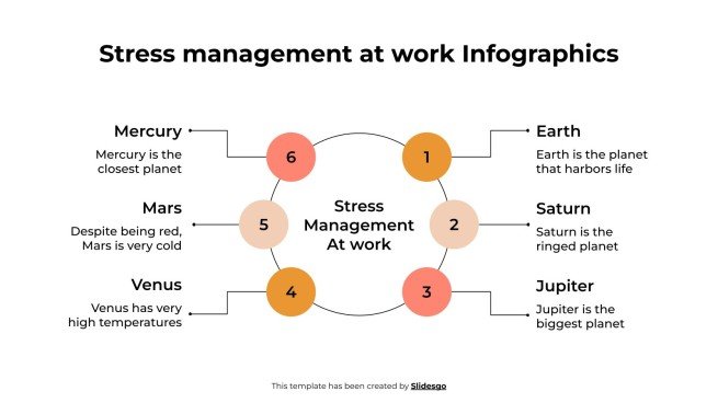 Stress Management at Work Infographics Template