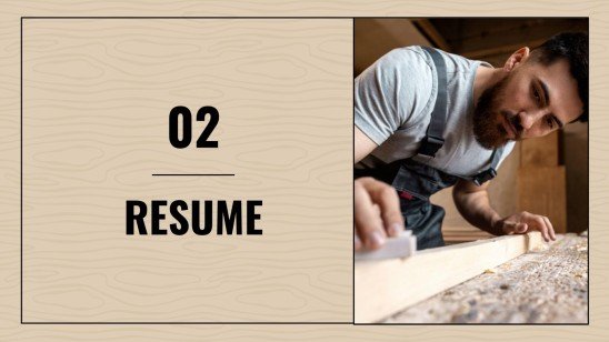 Master Carpenter Portfolio Presentation