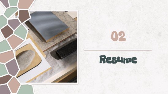 Stone Mosaic Style Portfolio Presentation