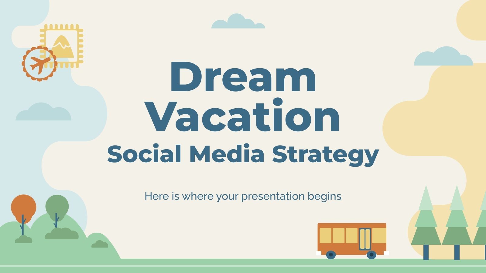 Free Google Slides & PPT presentation templates about vacation