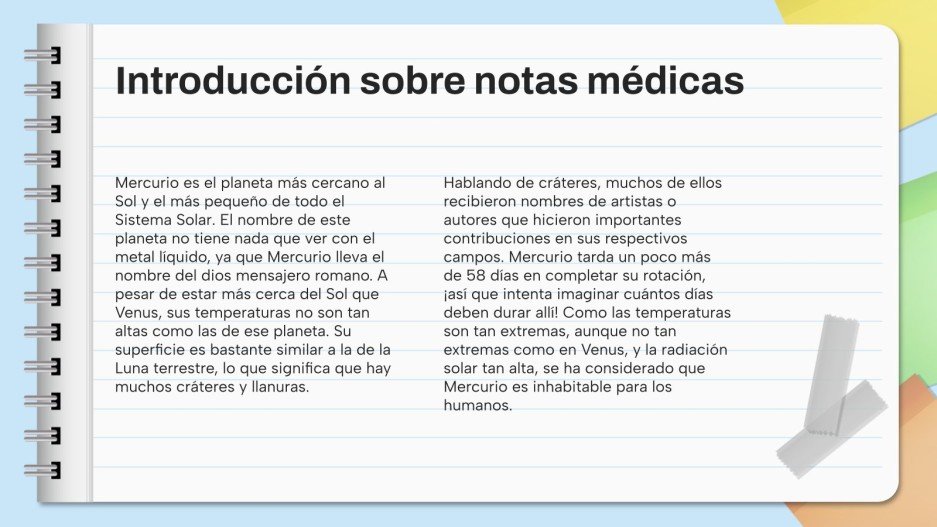 Medical Notebook Presentation